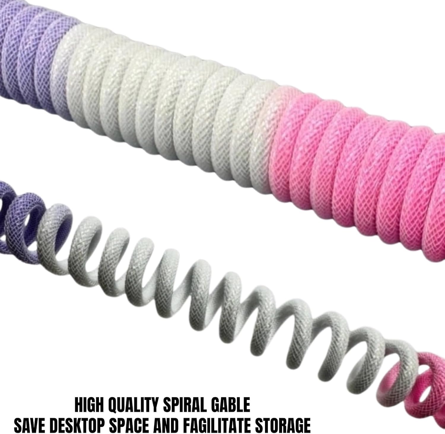 UUGHWW-Coiled Keyboard Cable: Usb C Gaming Keyboard Cord,Custom Type ...