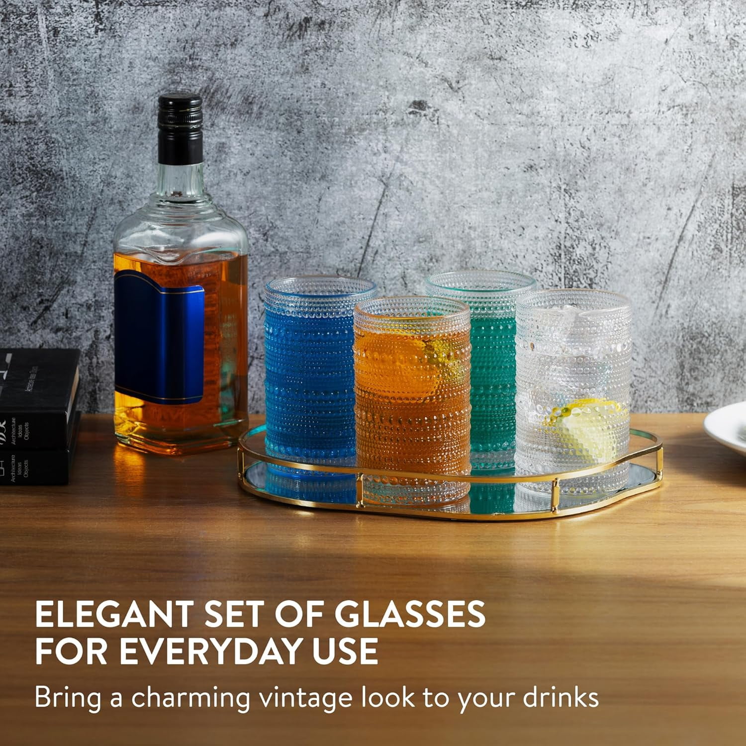 UUGHWW-Elixir Highball Glasses Set of 4 - Durable Quality & Dishwasher ...