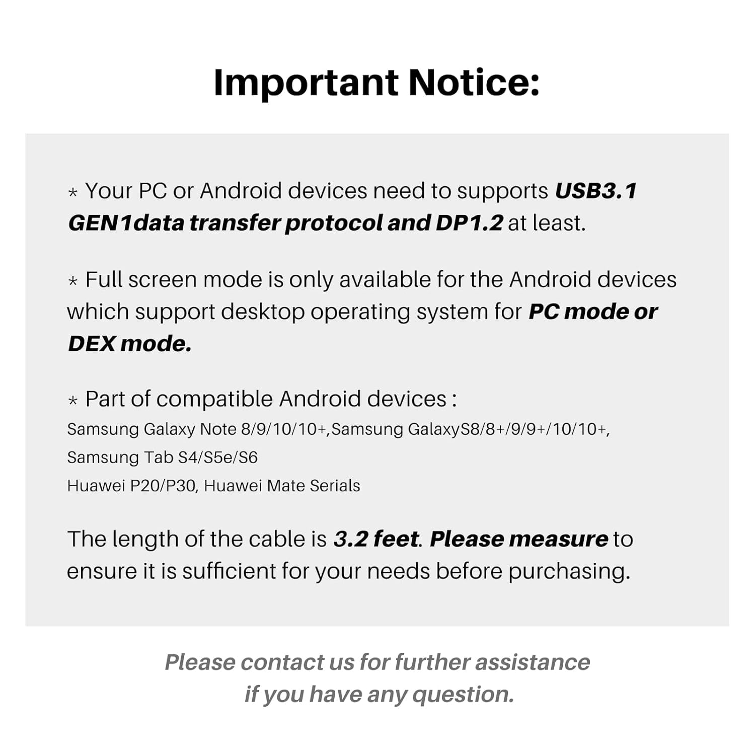 UUGHWW-Full-Featured USB-C to USB-C Cable Support USB3.1 GEN2 DP Signal ...