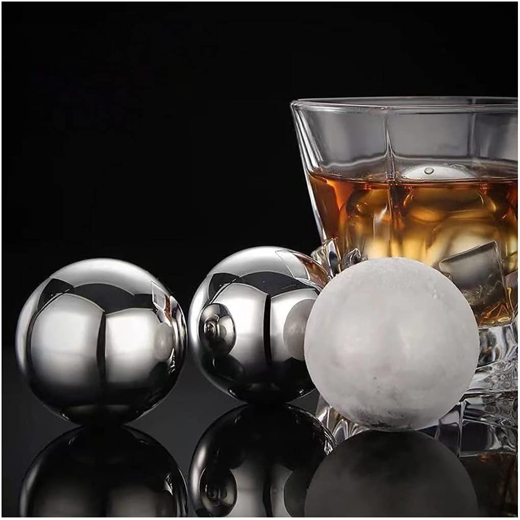 UUGHWW-Large Whiskey Stones Stainless Steel Metal Ice Cube Reusable ...