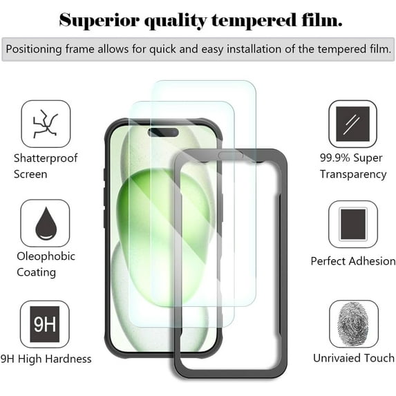 UUGHWW-Magnetic Case for iPhone 16 with 2 Screen Protectors&1 ...