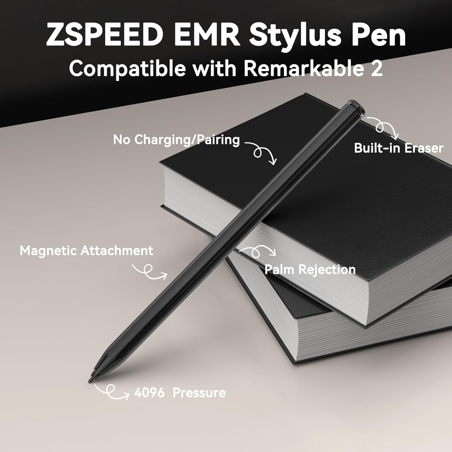 UUGHWW-Magnetic EMR Stylus Compatible with Remarkable 2 Pen with Eraser ...