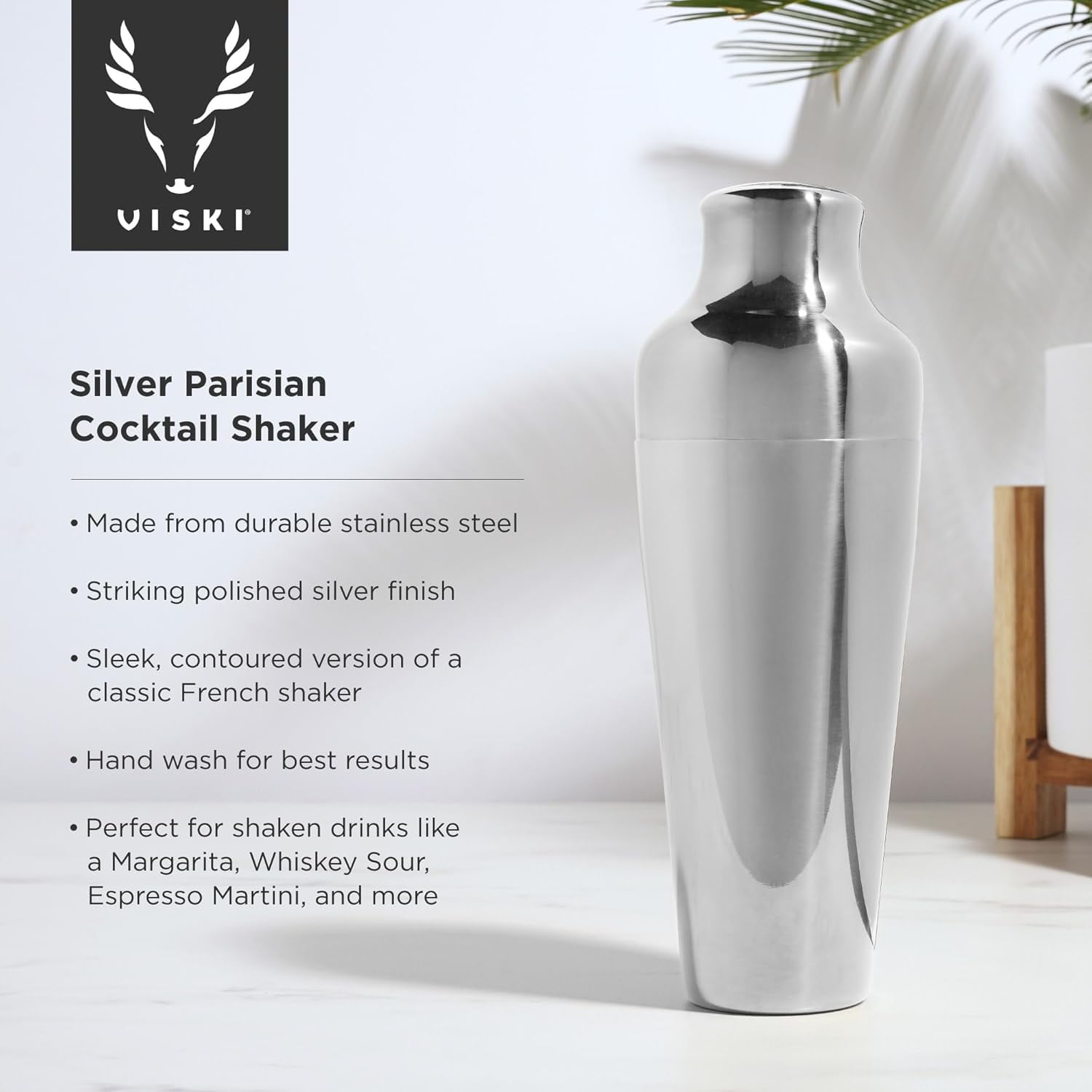UUGHWW-Parisian Cocktail Shaker for Cold Brew Cocktails, Margarita ...