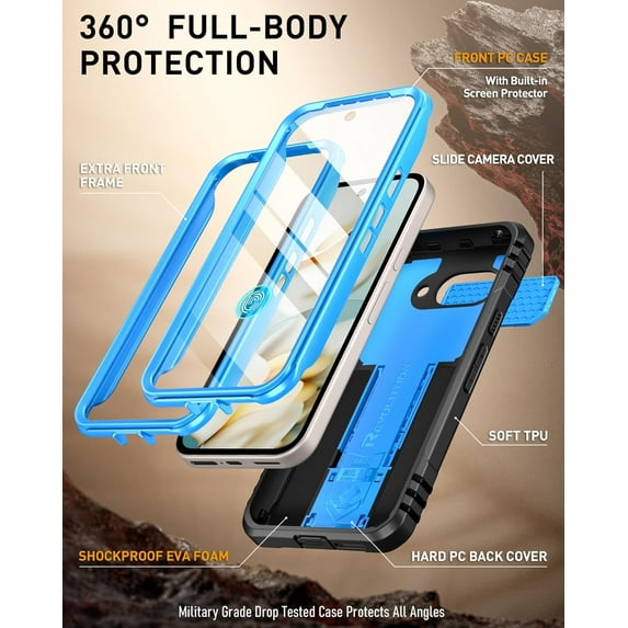 UUGHWW-Revolution Case for Google Pixel 9A 5G, [Slide Camera Cover ...