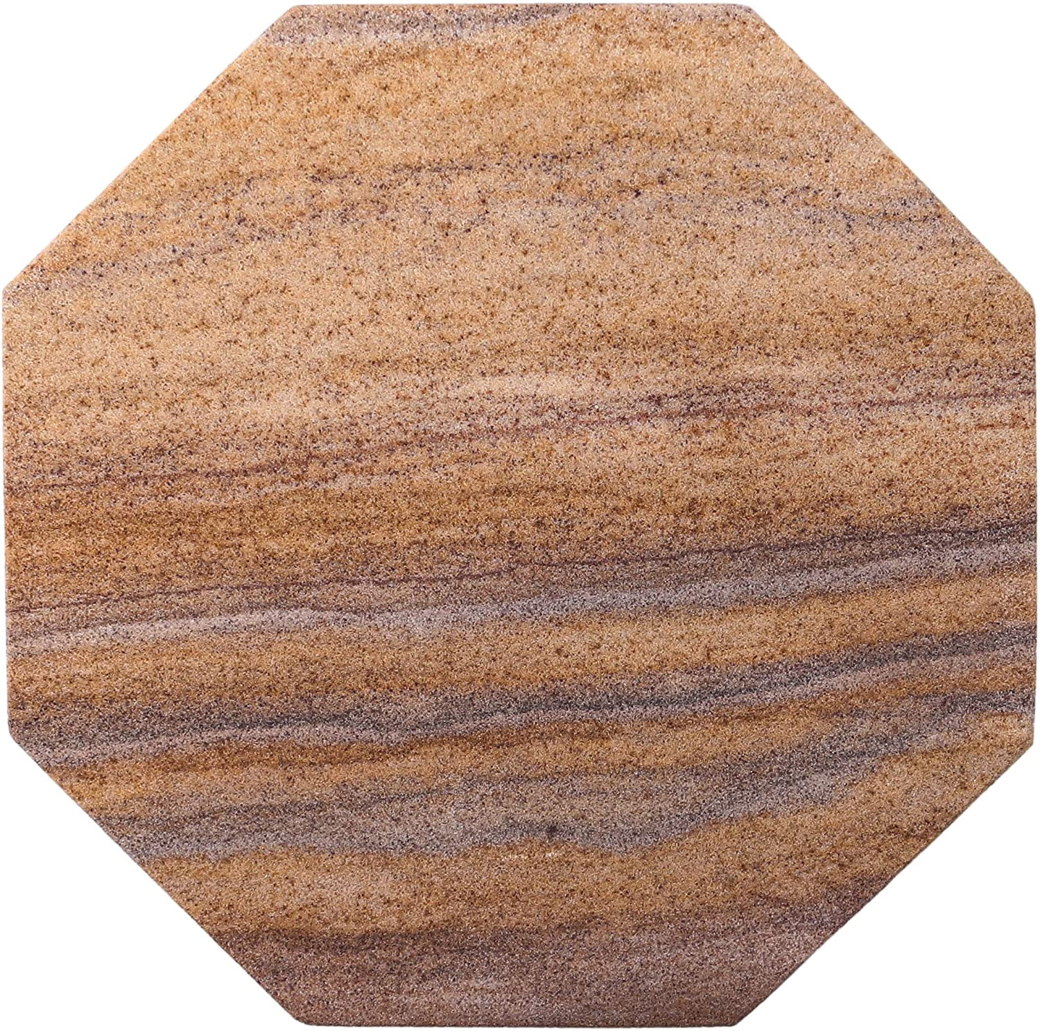 UUGHWW-Sandstone Water Absorbent Hand Crafted Octagon Coasters for ...