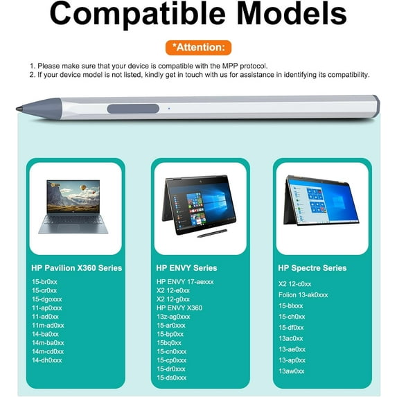 UUGHWW-Stylus for HP Envy X360 Pavilion x360 Specter X360 Spectre x2 ...