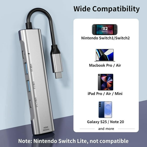 UUGHWW-Switch2 TV Dock Station for Nintendo Switch2/Switch/Switch OLED, Portable Dock ...