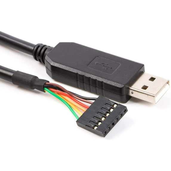 UUGHWW-TTL-232R-3V3 USB to TTL Serial 3.3V Adapter Cable 6 Pin Female ...