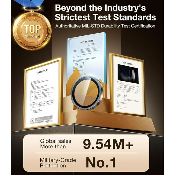 UUGHWW-UNBREAK TOP 9H+ Glass for iPhone 16 Pro Max/16 Pro Camera Lens ...