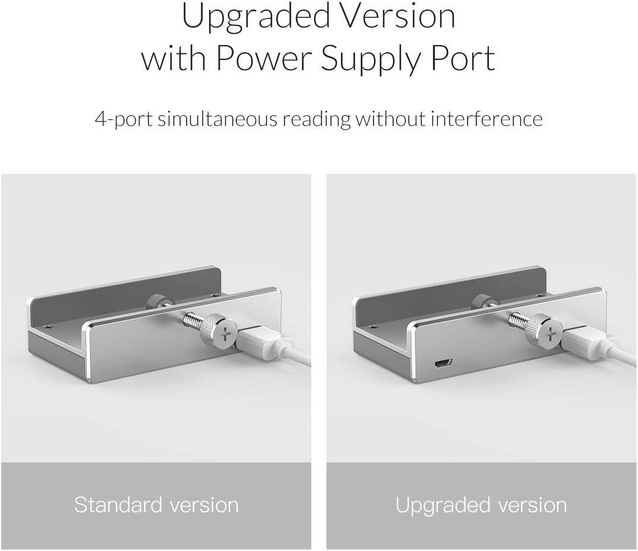 UUGHWW-USB 3.0 Hub Clamp - Aluminum 4-Port USB Splitter With Extra ...