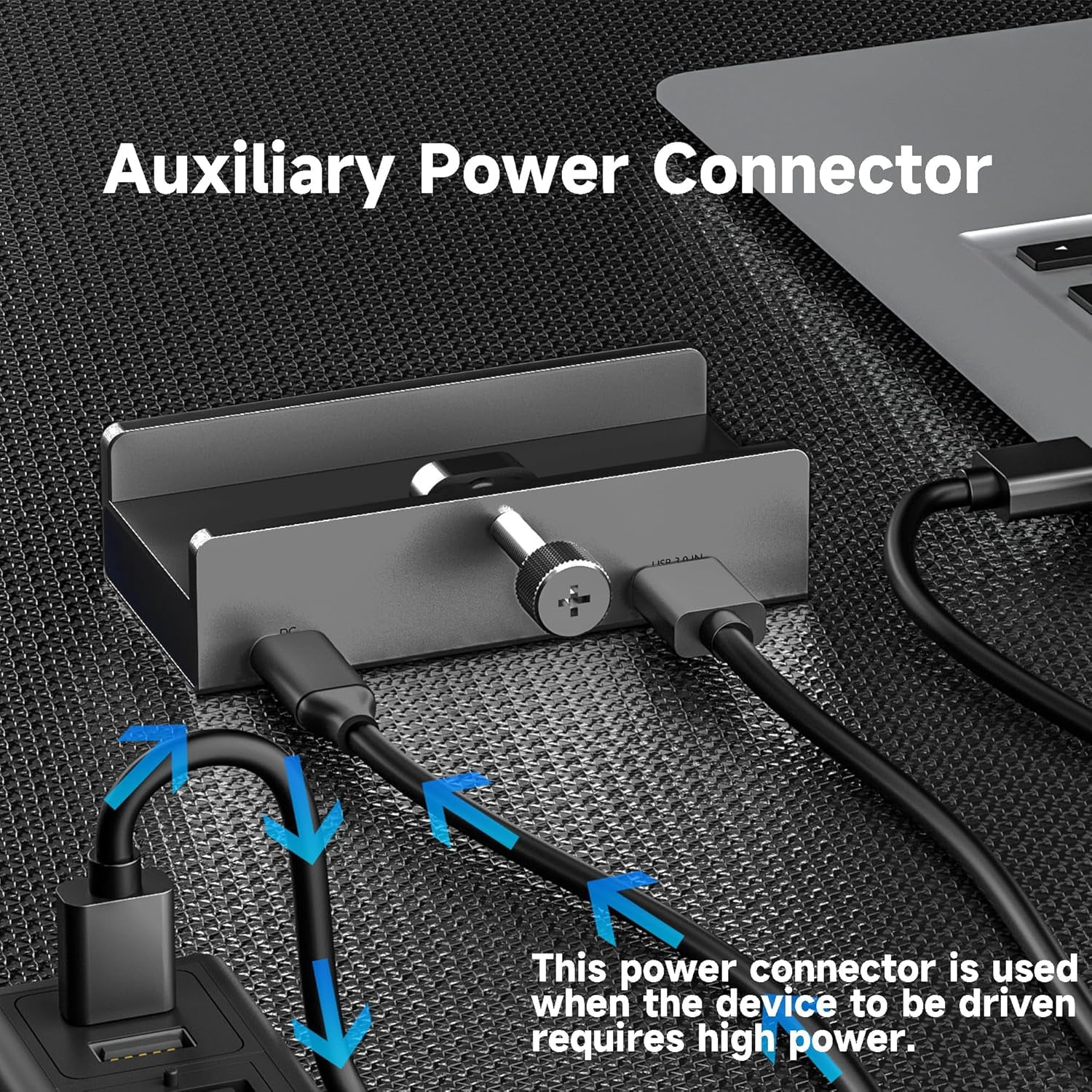 UUGHWW-USB C Hub Clamp Aluminum 2-Port USB 3.0, USB C Data Port, SD/TF ...