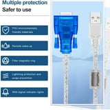 UUGHWW-USB to RS232 Serial Cable 6.6ft USB to RS232 Female DB9 Serial ...