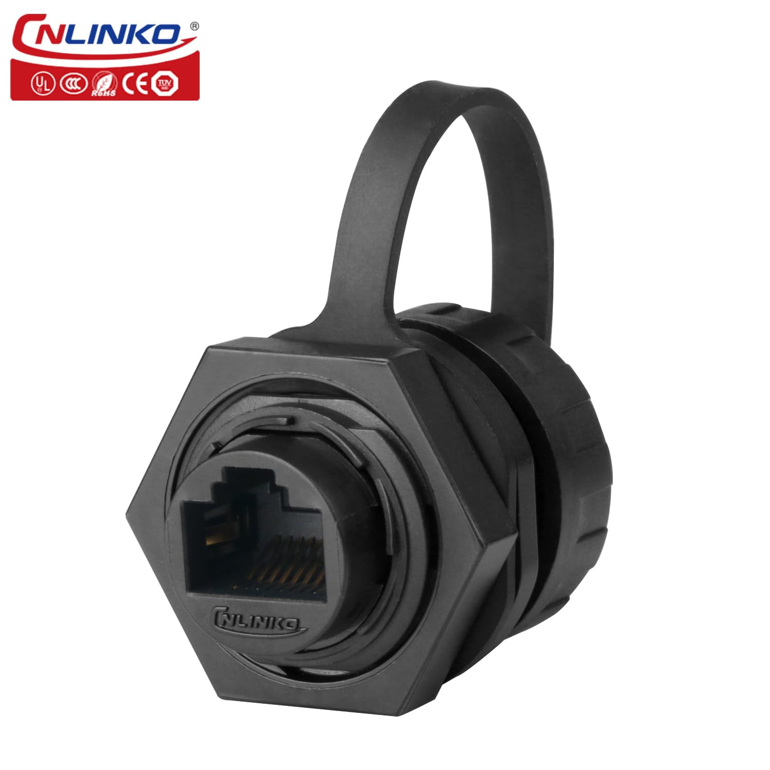 UUGHWW-YM-20 RJ45 Panel Mount Socket, CAT6 Ethernet Connector RJ45 ...