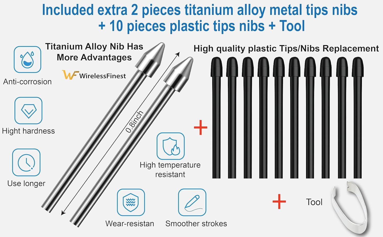 UUGHWW-for Remarkable 2 Pen Tips Replacement Compatible Nibs for ...