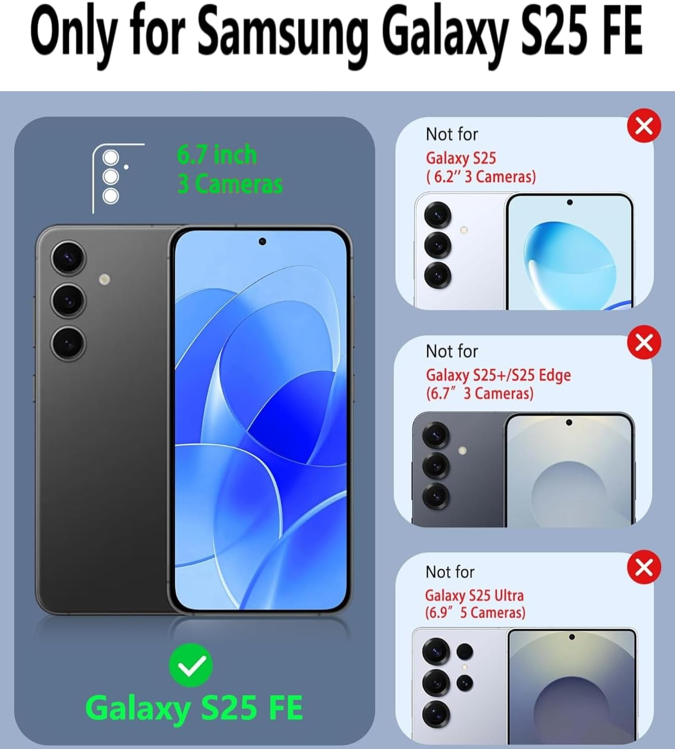 UUGHWW-for Samsung Galaxy S25 FE Case, Heavy Duty case, [Belt Clip ...