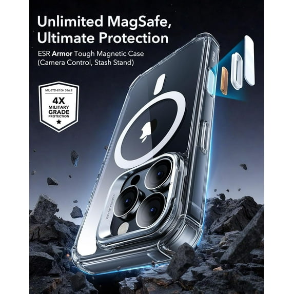 UUGHWW-for iPhone 16 Pro Case with Stand, Camera Control Button ...