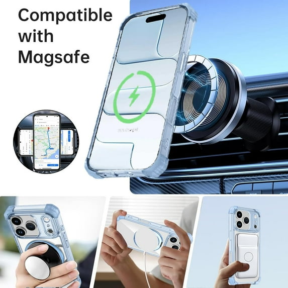 UUGHWW-for iPhone 17 Pro Case Magnetic Compatible with MagSafe Wireless ...