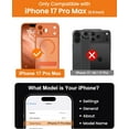 UUGHWW-for iPhone 17 Pro Max Magnetic Case with Stand, 2 Glass Screen ...