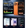 UUGHWW-for iPhone 17 Pro Max Metal Case, Built-in Glass Screen ...
