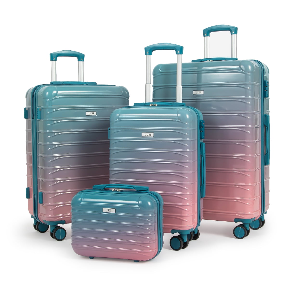 Customer reviews for UUH - 4 Piece Luggage Set - Sturdy ABS Luggage ...