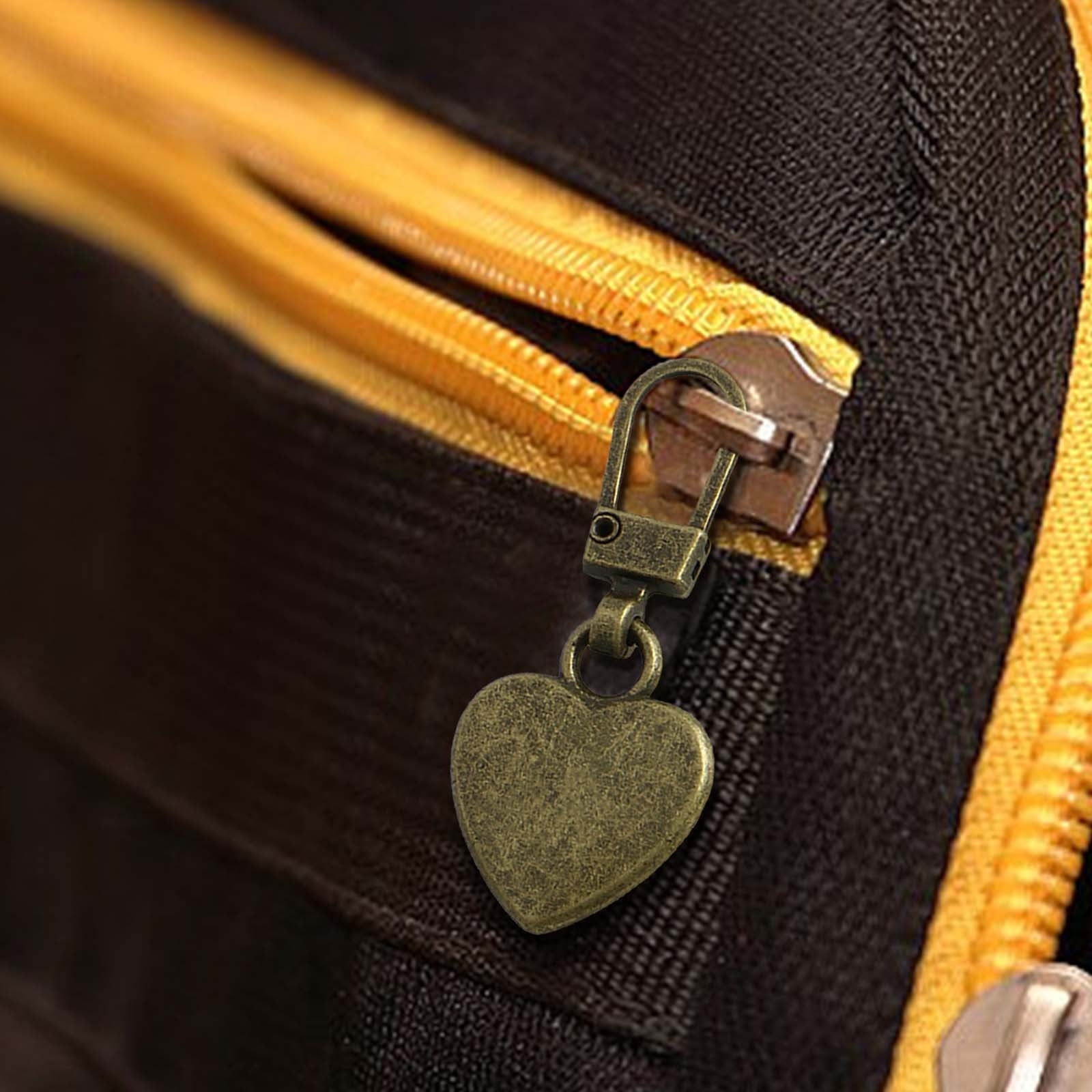 UUHYTG 10PCS Metal Zipper Pulls Replacement, Small Hole Zipper Sliders ...