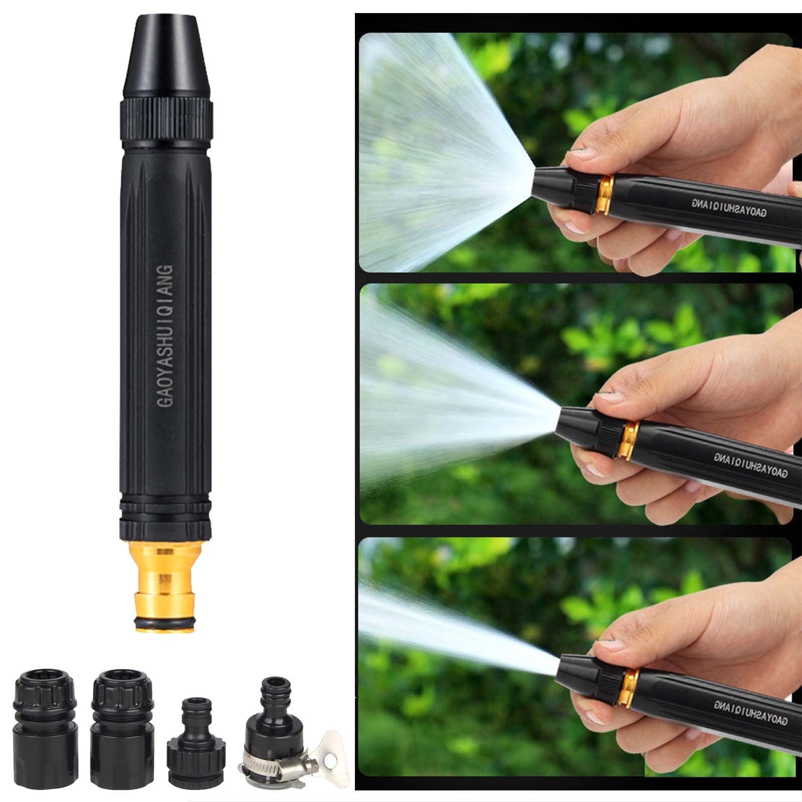 UUHYTG High Pressure Water Spray Nozzle, Adjustable Garden Hose ...