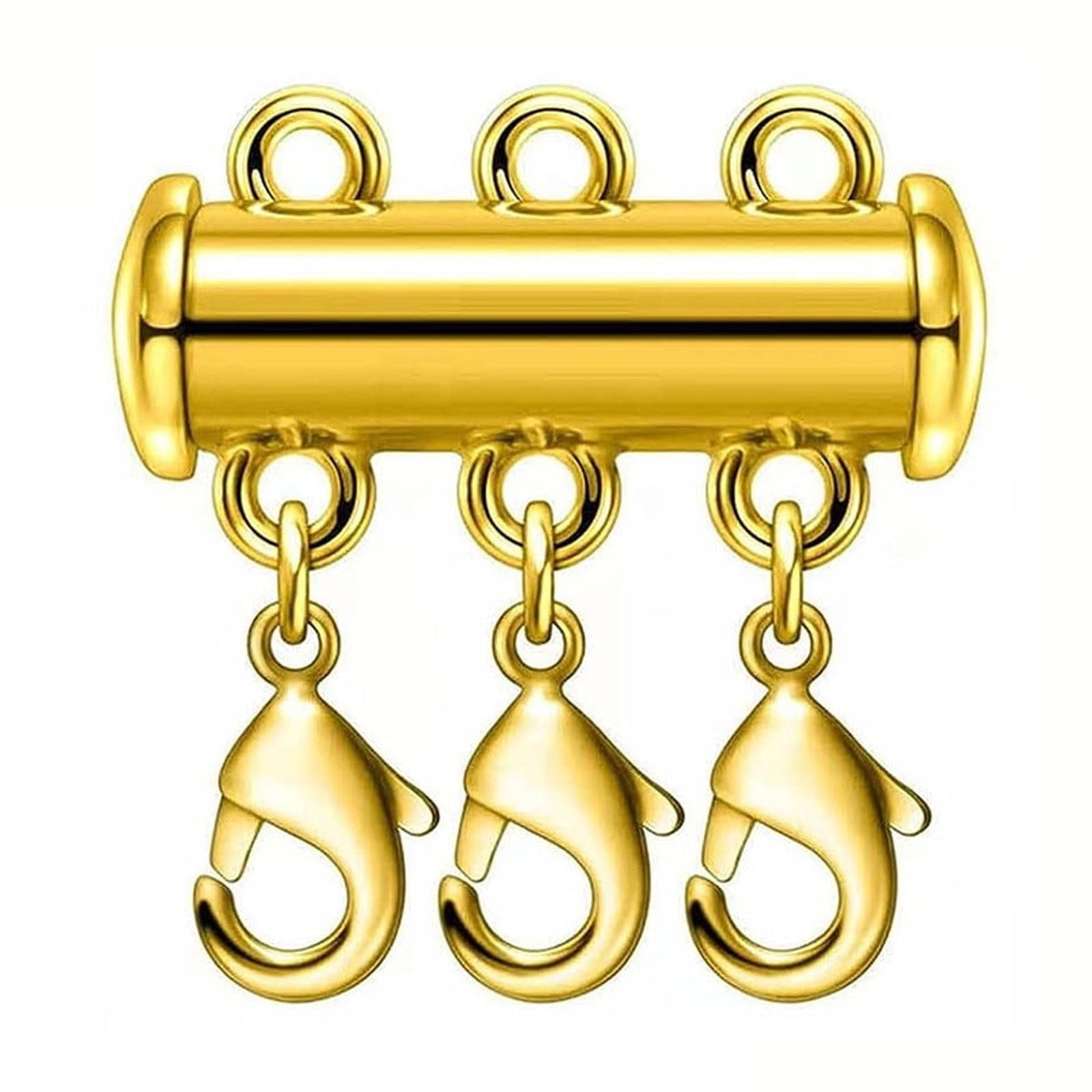UUHYTG Multi-Strand Necklace Clasp - Magnetic Slide Lock for Layering ...