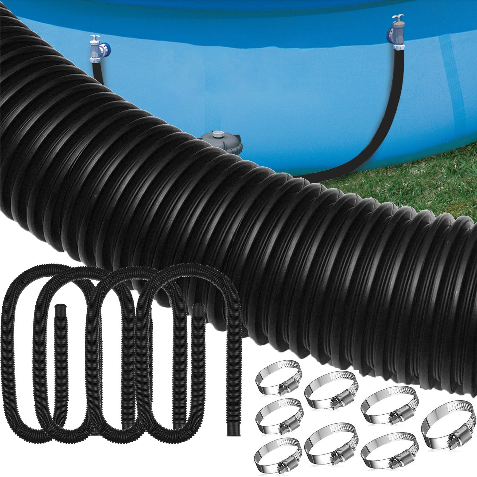 UUHYTG Swimming Pool Pump Replacement Hose for Above Ground Pools, 1.8 ...