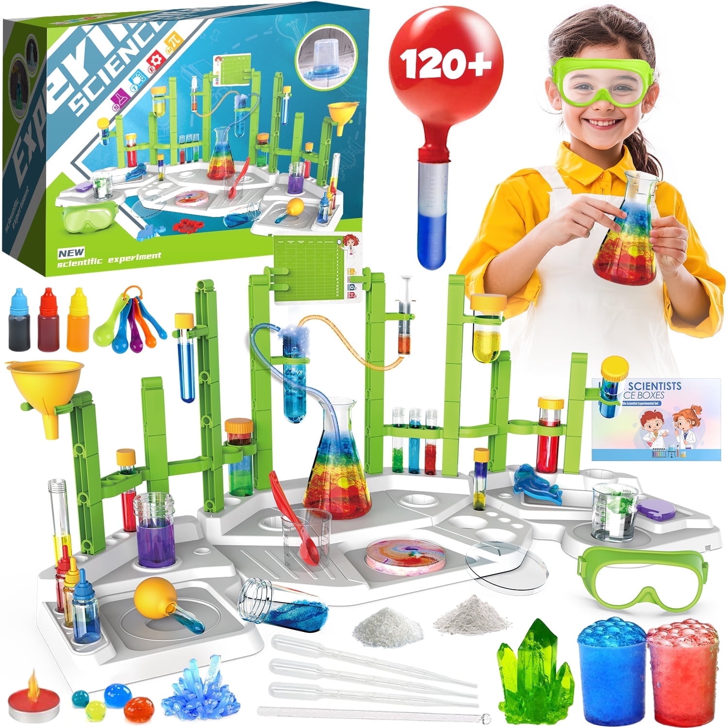 UUSUOO Science Kits for Kids Age 8-12,120 Science Experiments for Kids ...