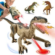 HANMUN Robot Dinosaur Toy for Kids 3-8+, T rex with Light & Roaring ...