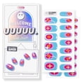 UUUUU. Semi Cured Gel Nail Strips - [Cherry], UV Nail Stickers ...