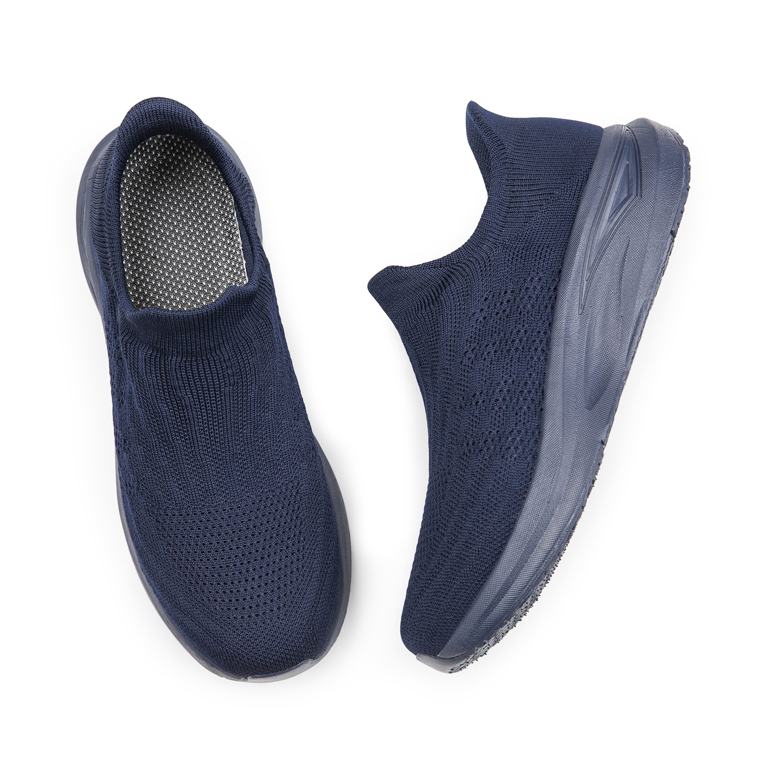 UUYOUNI Womens Slip on Walking Shoes Breathable Sock Shoe Non-Slip Mesh ...