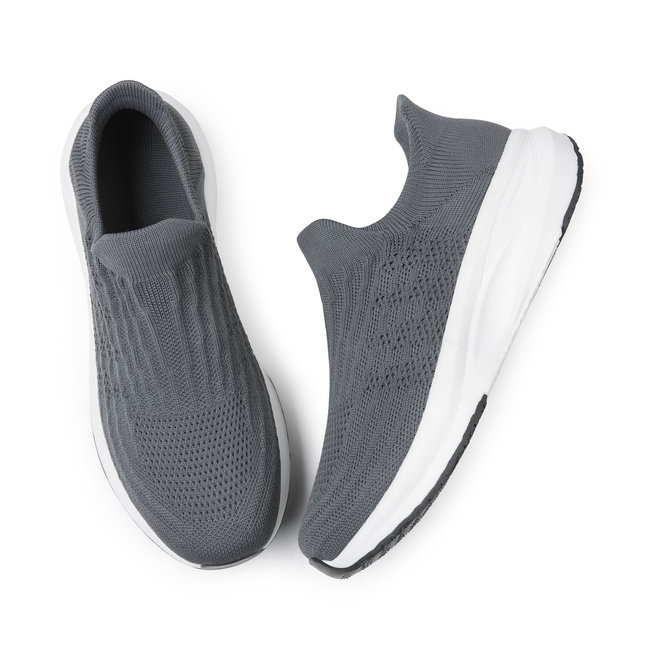 UUYOUNI Womens Slip on Walking Shoes Breathable Sock Shoe Non-Slip Mesh ...