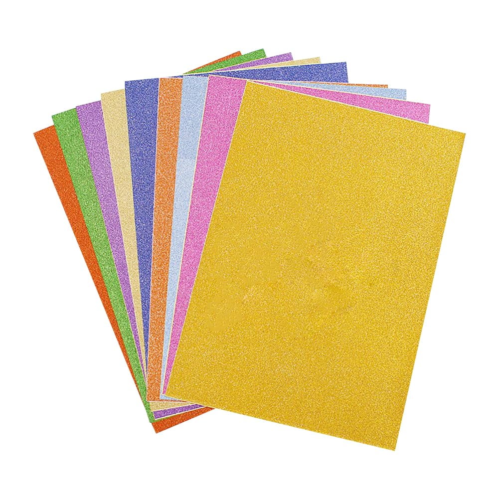 UUYYEO 10 Sheets Self Adhesive Cardstock BSL1 Paper Colorful Decorative ...