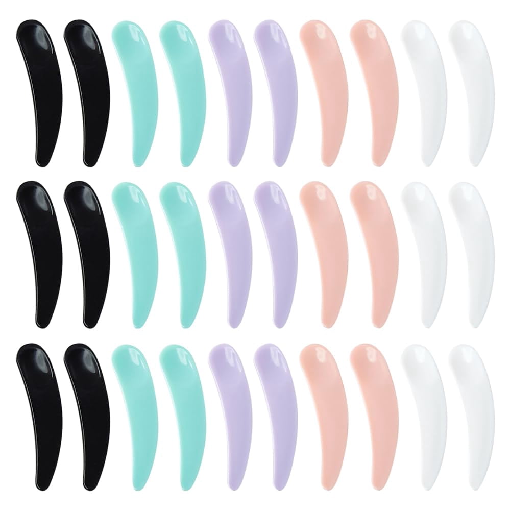 UUYYEO 200 Pcs 5.5 RRF12 x 1.2cm Small Plastic Cosmetic Scoop Spatula ...