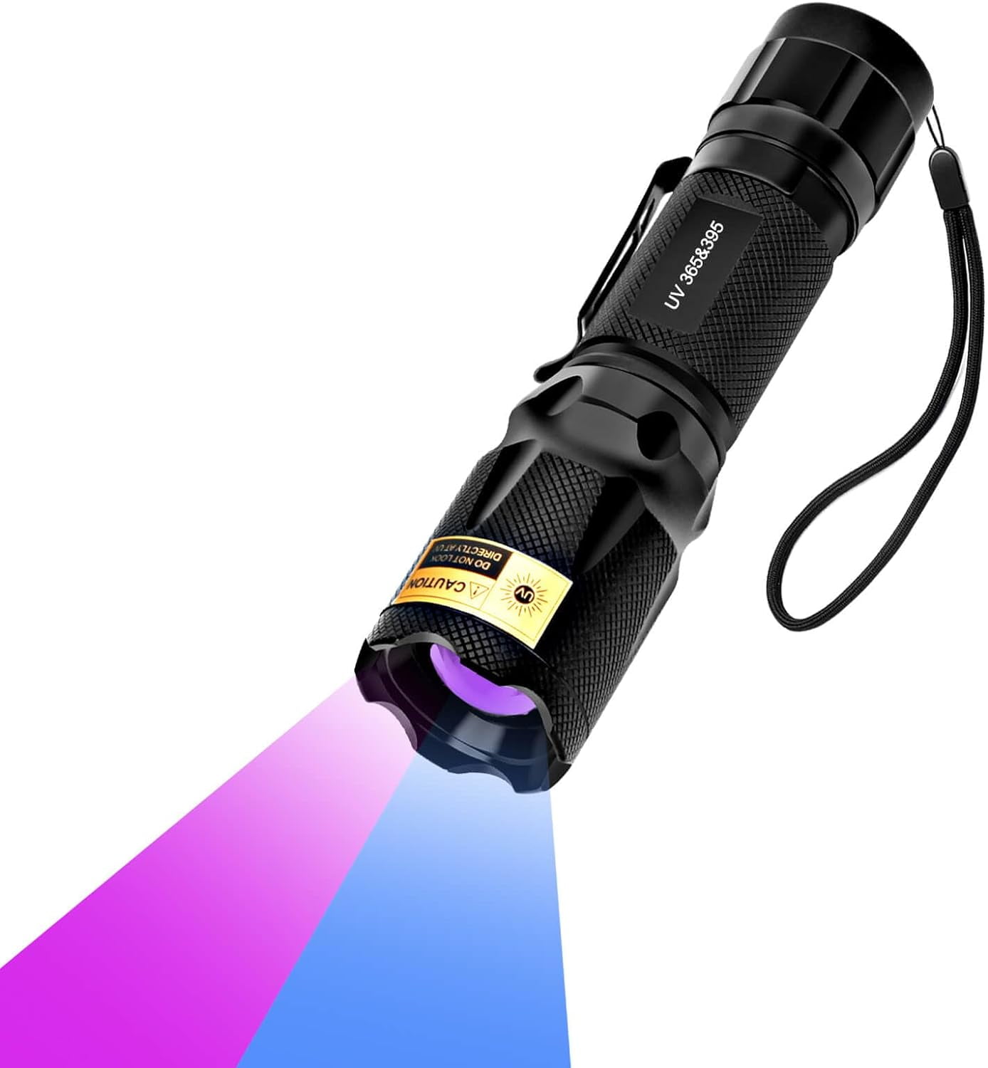 UV Blacklight Flashlight - 365nm and 395nm Black Light for UV Glue ...