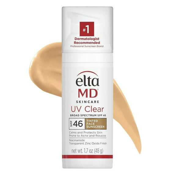 UV Clear SPF46 Tinted Broad Spectrum Facial-Sunscreen 1.7 oz,Makeup ...