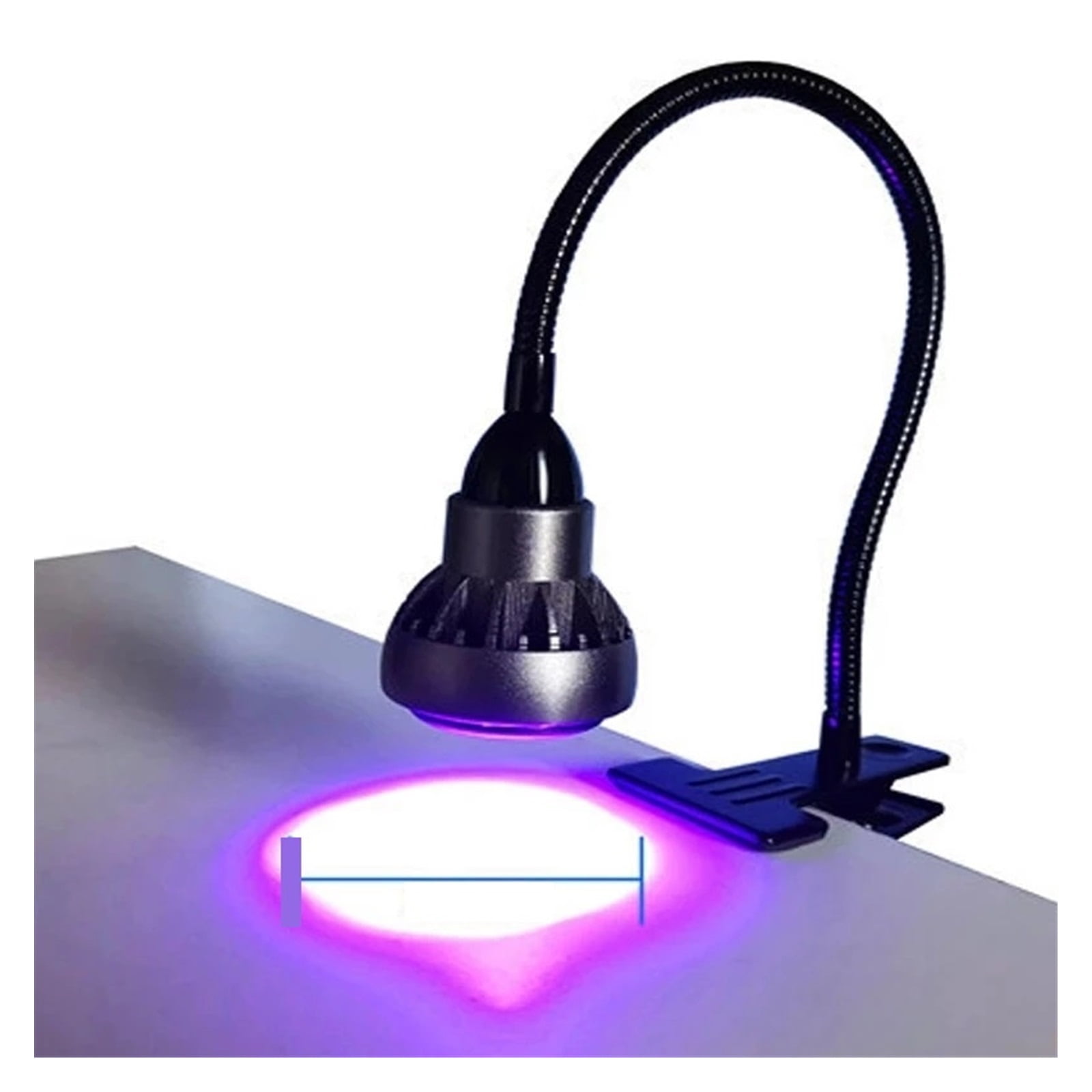 UV Curing Ultraviolet Lamp Spot Light 405nm 395nm 365nm Clip-on Shadowless Glue Green Oil Screen ...