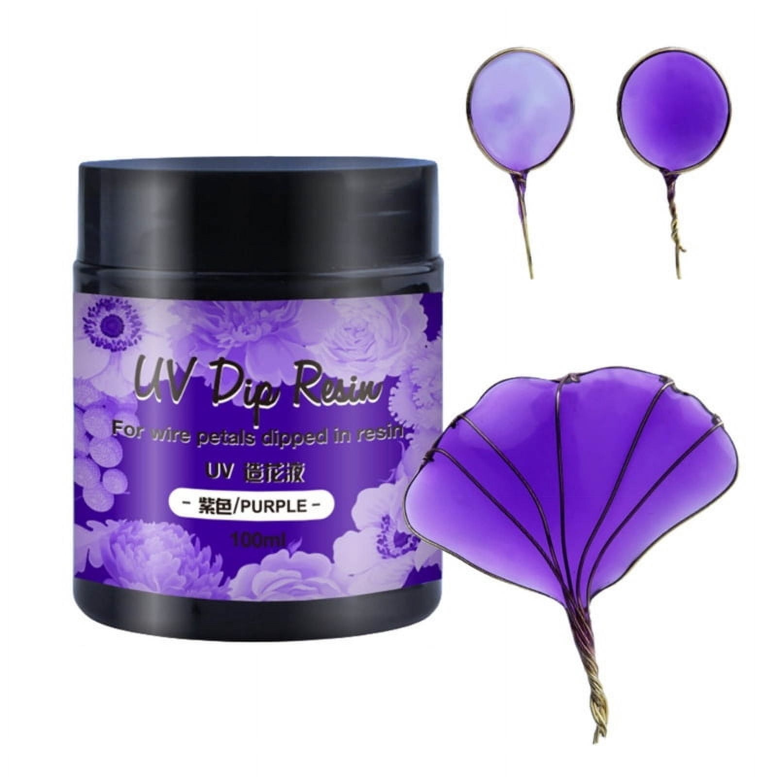 UV DIP Resin Glue for Wire Flowers UV Flower Making Liquid Resin ...