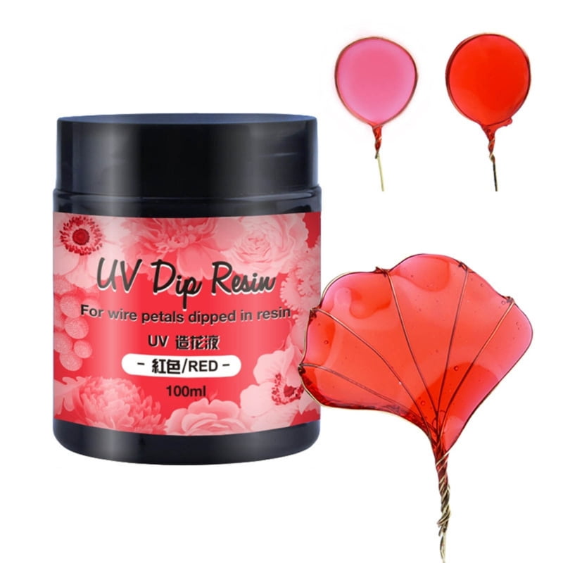 UV DIP Resin Glue for Wire Flowers UV Flower Making Liquid Resin ...