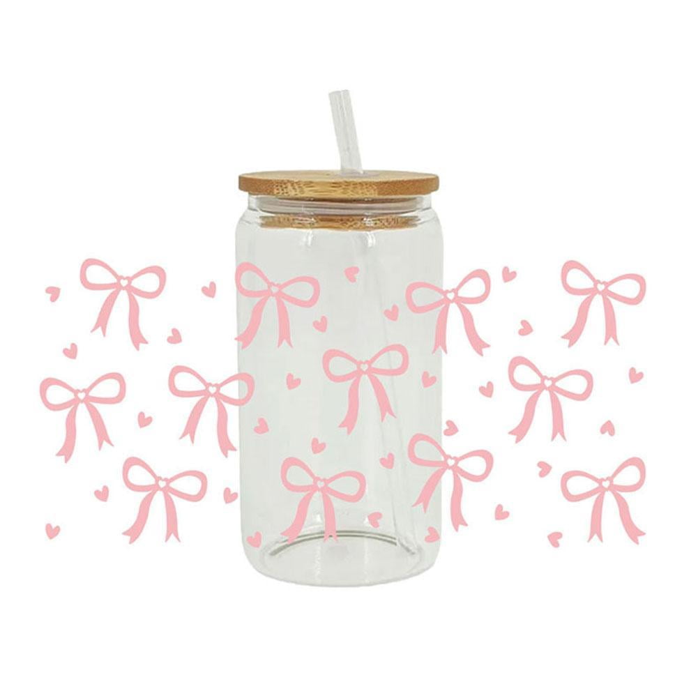 UV DTF Cup Wrap - Cute UV DTF Cup Wraps for 16 oz Glass Water Bottle ...