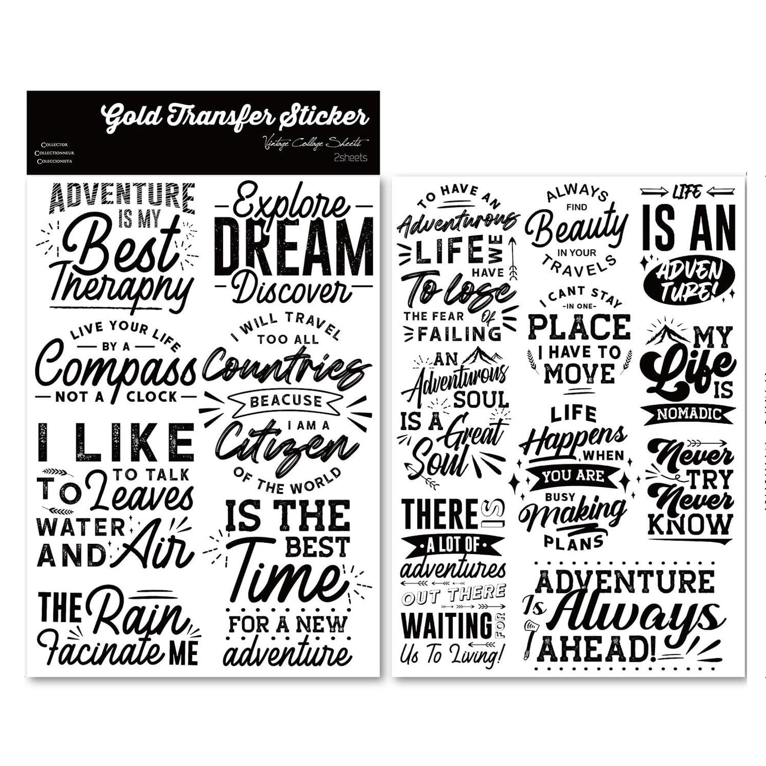 UV DTF Decal Cup Wrap Vintage Rub On Transfers Stickers for Crafts ...