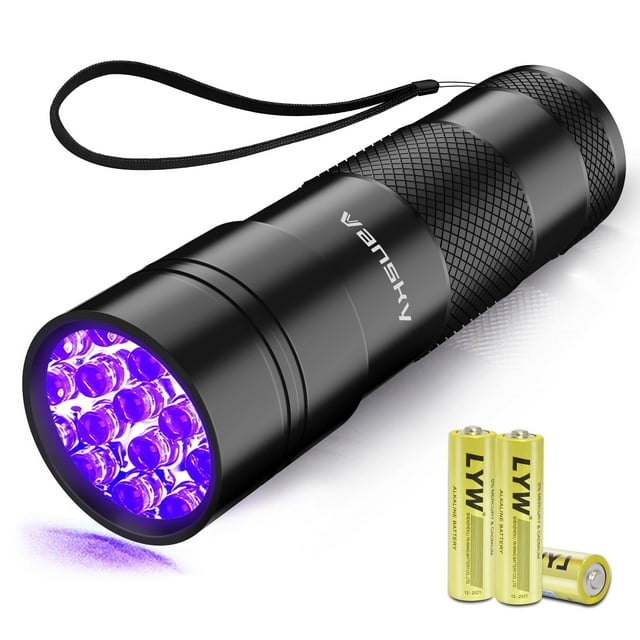 UV Light, Black Light Pet Urine Detector with 12 LEDs; Dog and Cat ...