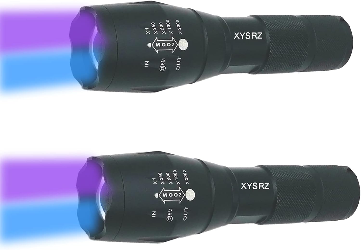 UV Flashlight 365nm & 395nm Blacklight Wood’s Lamp Ultraviolet Flashlights for Rocks Hunting ...