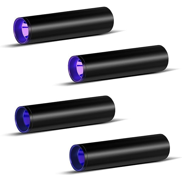 UV Flashlight 365nm & 395nm uv Light, Mini Powerful Rechargeable Black ...
