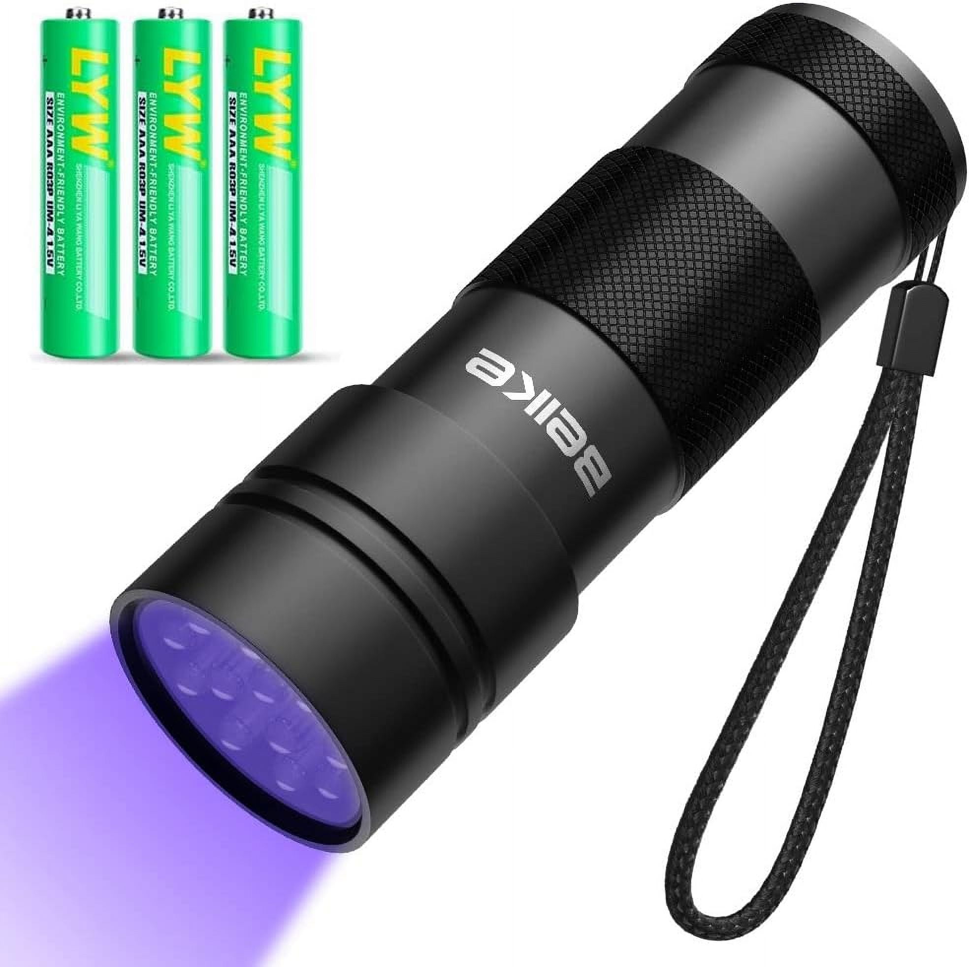 UV Flashlight Black Light, Small Portable Blacklight Flashlight UV ...