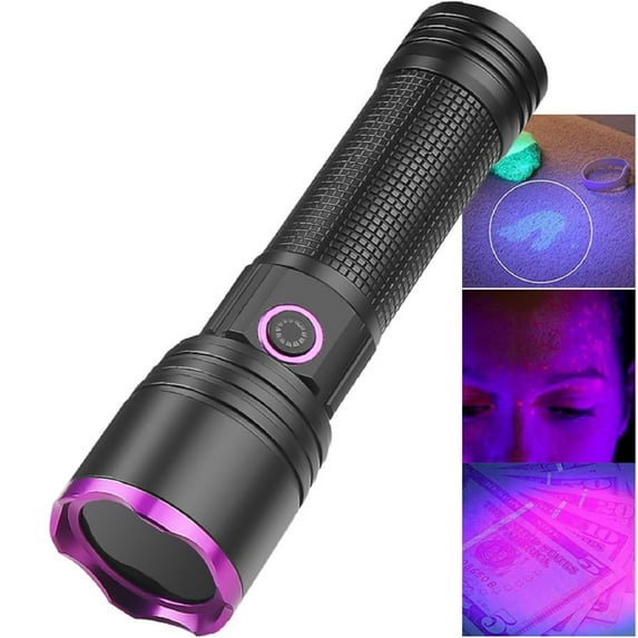 UV Flashlight Blood Tracking Light for Night Hunting 2000 Lumens, Black ...