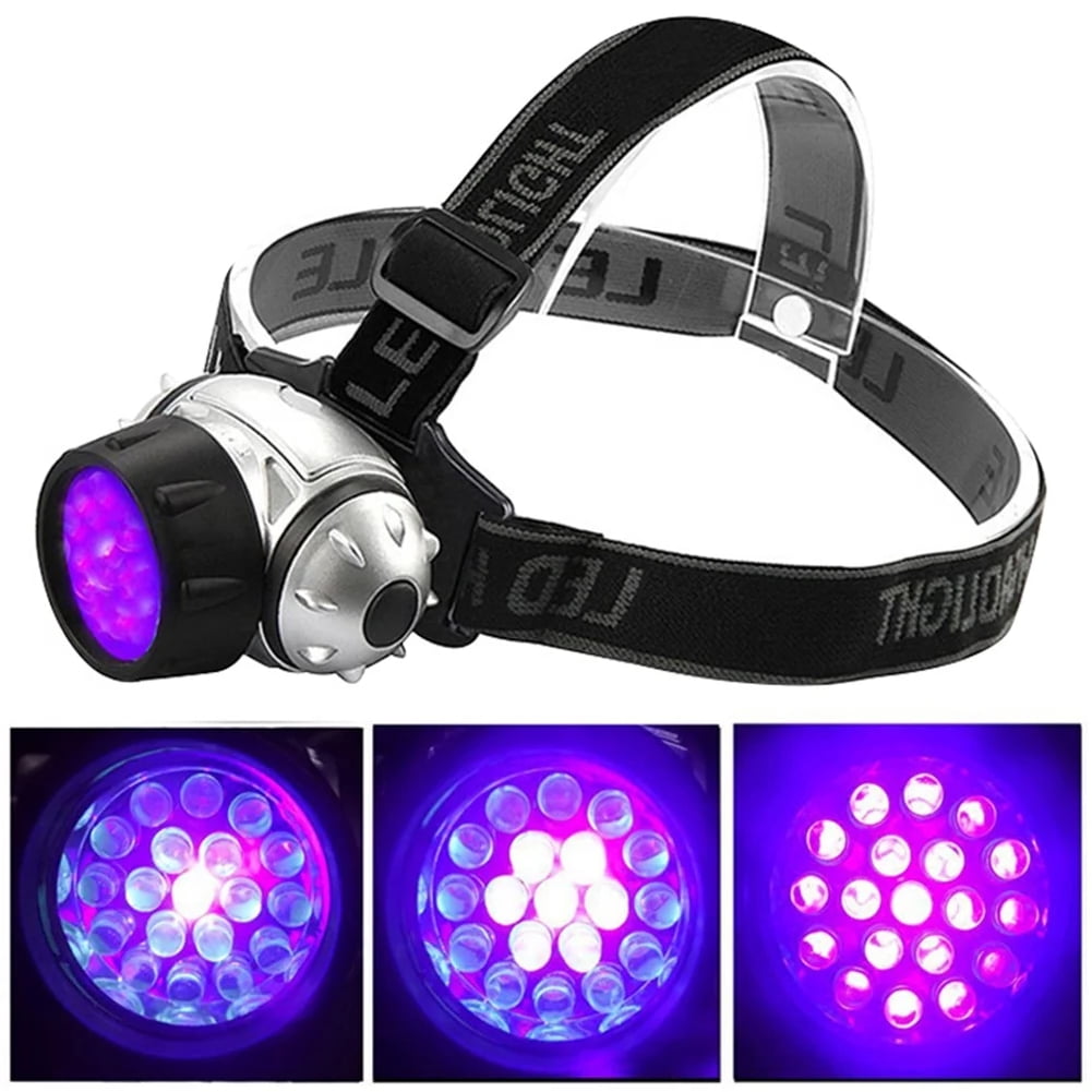 UV Headlamp Rechargeable, Headlamp with UV Light LED Blacklight ...