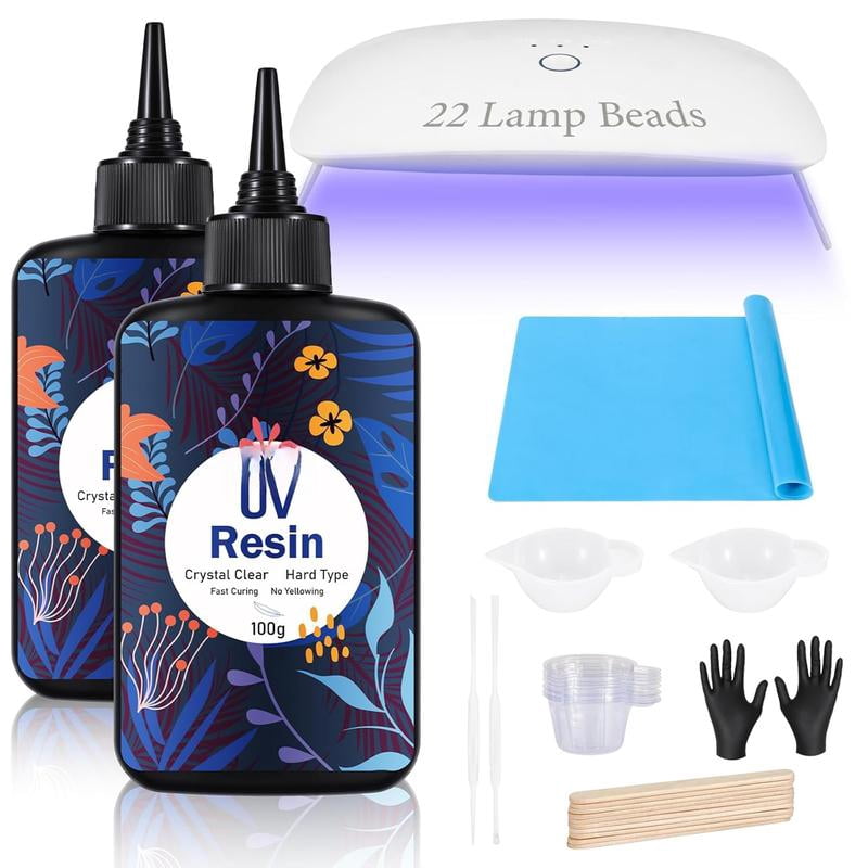 UV Kit with 22 Lamp Beads UV Light - Larger Size Light and 200g ...