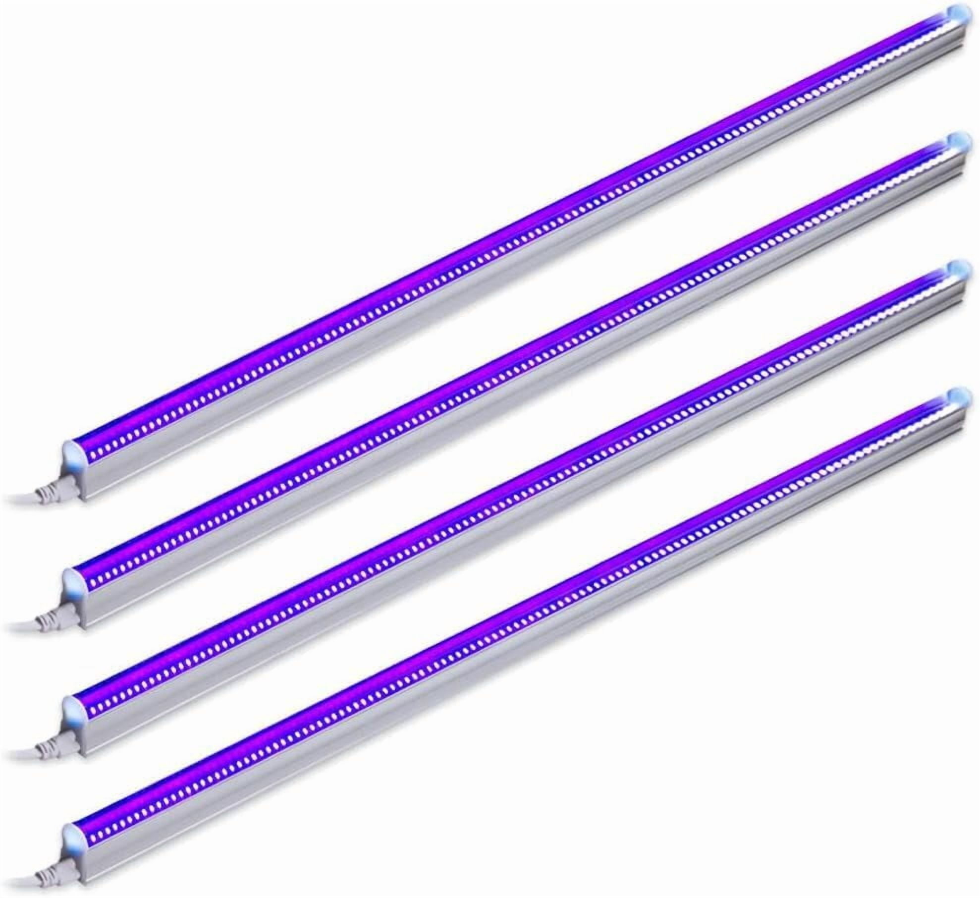 UV LED Blacklight Bar, 22W 4ft, T5 Integrated Bulb, Black Light Fixture ...